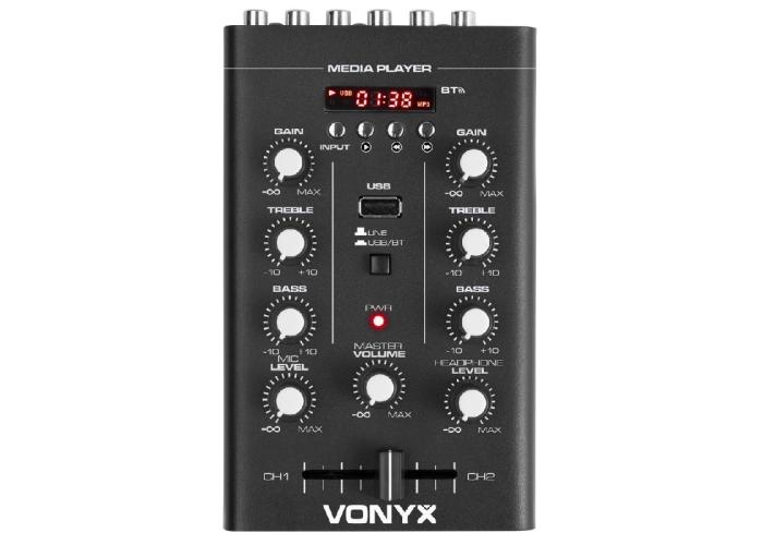 Vonyx STM500BT Mixer 2CH, BT, MP3, Display - BimotorDJ