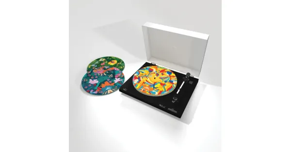 Daddario Slipmat Beatles Yellow Submarine Record Mat, Primrose Prairie ...